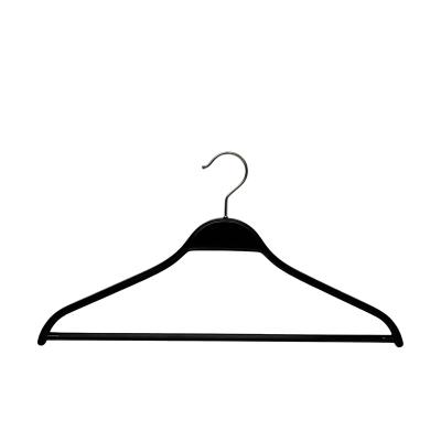China Non-slip thickened plastic clothes hanger with 46cm length for men and women's clothing stores for sale