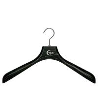 China ABS material suit hanger with wide shoulders and non-slip grip for clothing stores and hotels for sale
