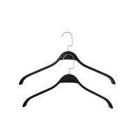 China Thickened wear-resistant plastic clothes hanger with 53cm length for men's clothing store displays for sale