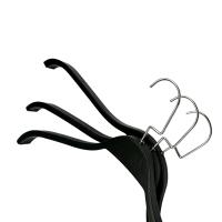 China Thickened wear-resistant plastic clothes hanger with 53cm length for men's clothing store displays for sale
