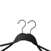 China Hand-applied painted non-slip clothes hanger with pole for clothing stores featuring customizable logo for sale
