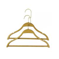 China Wood-look non-slip residue-free children's clothing hangers and kids clothes hangers for durable use in stores for sale