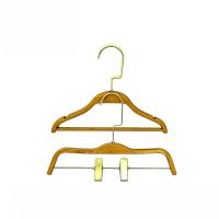 China Wood-look non-slip residue-free children's clothing hangers and kids clothes hangers for durable use in stores for sale