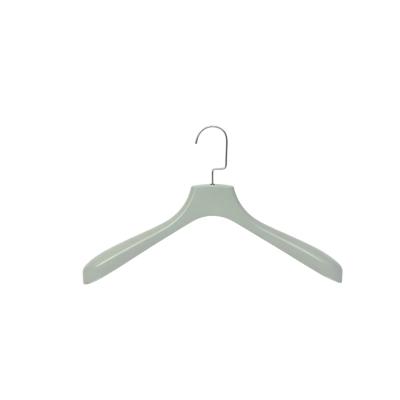 China ABS material suit hanger with non-slip wide shoulders and custom colors for clothing stores and hotels for sale