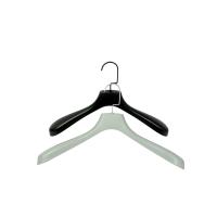 China ABS material suit hanger with non-slip wide shoulders and custom colors for clothing stores and hotels for sale