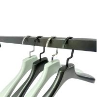 China ABS material suit hanger with non-slip wide shoulders and custom colors for clothing stores and hotels for sale