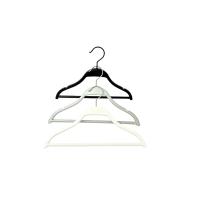 China 32cm length ABS/PP children's clothing hangers with grooved anti-slip design for secure garment display for sale