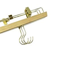 China Gold-plated non-slip plastic trouser clips with customizable color and logo for hotels and clothing stores for sale