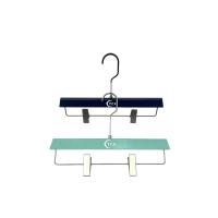 China Non-slip ABS material trouser hanger with 37cm length for suits and clothing stores for sale
