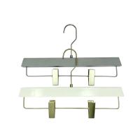 China Non-slip ABS material trouser hanger with 37cm length for suits and clothing stores for sale