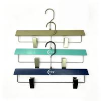China Non-slip ABS material trouser hanger with 37cm length for suits and clothing stores for sale