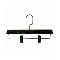China Durable ABS Plastic Trouser Hanger with Non-Slip PVC Coated Flat Hooks 37cm Length for Clothing Stores and Hotels for sale