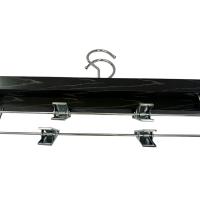 China Non-slip ABS material trouser hanger with 37cm length perfect for suits clothing stores and hotels for sale