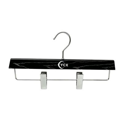 China Non-slip ABS material trouser hanger with 37cm length perfect for suits clothing stores and hotels for sale