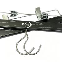 China Non-slip ABS material trouser hanger with 37cm length perfect for suits clothing stores and hotels for sale