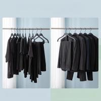 China Non-slip non-marking plastic clothes hanger with clips that does not blister for clothing stores for sale