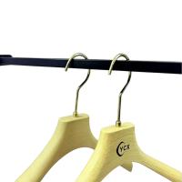 China ABS material suit hanger with non-slip wide shoulders and 44cm length for hotels and clothing stores for sale