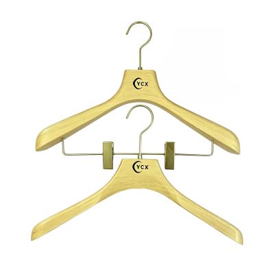 China ABS material suit hanger with non-slip wide shoulders and 44cm length for hotels and clothing stores for sale
