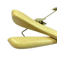 China ABS material suit hanger with non-slip wide shoulders and 44cm length for hotels and clothing stores for sale