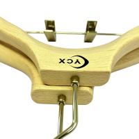 China ABS material suit hanger with non-slip wide shoulders and 44cm length for hotels and clothing stores for sale