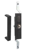 China Electrical Panel Board Garage Door Lock Black Powder Coated for sale