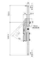 China Professional Industrial Rod Control Lock Plastic 3 Point For Cabinet Door for sale