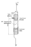 China Professional Industrial Rod Control Lock Plastic 3 Point For Cabinet Door for sale