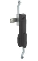 China Rod Control Handle Plane Cabinet Latch Lock Plastic Black Color for sale