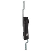 China Black Powder Coated Rod Control Lock OEM Panel Handle Lock ISO Certificate for sale