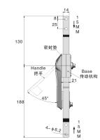 China Black Powder Coated Rod Control Lock OEM Panel Handle Lock ISO Certificate for sale