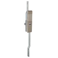 China Matte Base Garage Door Handle Lock Zinc Alloy Customized Silver Color for sale