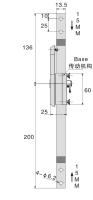 China Matte Base Garage Door Handle Lock Zinc Alloy Customized Silver Color for sale