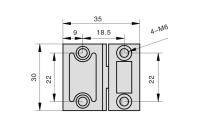 China Professional ISO Heavy Duty Cabinet Hinges 180 Degree Zinc Alloy for sale