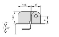 China Professional ISO Heavy Duty Cabinet Hinges 180 Degree Zinc Alloy for sale