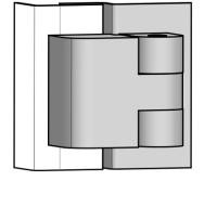 China Professional ISO Heavy Duty Cabinet Hinges 180 Degree Zinc Alloy for sale