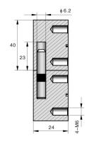 China Powder Coating Zinc Alloy Hinges Concealed Door Sliding 80mm Length for sale
