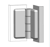 China Rotation External Cabinet Door Hinges Zinc Alloy For Tool Box for sale