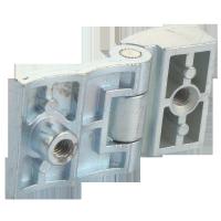 China ODM Zinc Alloy Hinges Panel Screw Type Adjustable Silver Color for sale