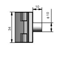 China ODM Zinc Alloy Hinges Panel Screw Type Adjustable Silver Color for sale