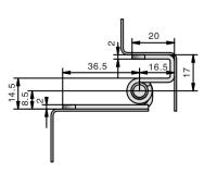 China Natural Light Type Zinc Alloy Hinges Zinc Plated For Cabinet Door for sale