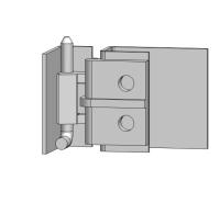 China Furniture Cabinet Door Concealed Hinge Detachable Black Powder Coated for sale