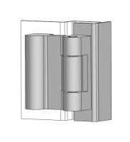 China Metal Fabrication Zinc Alloy Hinges Anti Rusty Heavy Duty 180 Degree for sale