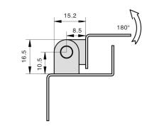 China Industrial Electric Zinc Alloy Hinges Hidden Furniture Detachable Door Hinges for sale