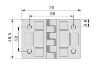 China Durable Black Cabinet Hinges Custom Chrome For Door And Windows for sale