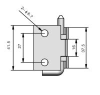 China Cassette Detachable Zinc Alloy Hinges For Metal Cabinet Door for sale