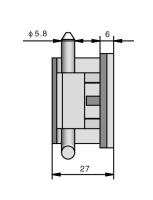 China Cassette Detachable Zinc Alloy Hinges For Metal Cabinet Door for sale