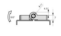 China Custom Electrical Steel Butterfly Hinges Panel Screw Type Industrial for sale