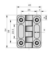 China Screw Type Zinc Alloy Hinges Industrial Electrical Butterfly Cabinet Hinge for sale