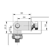 China Chrome Plated Zinc Alloy Hinges Heavy Duty Door Hinge For Metal Cabinet for sale