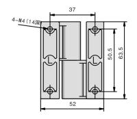 China Zinc Die Casting Cabinet Hardware Hinges Black Heavy Duty Concealed Hinges for sale